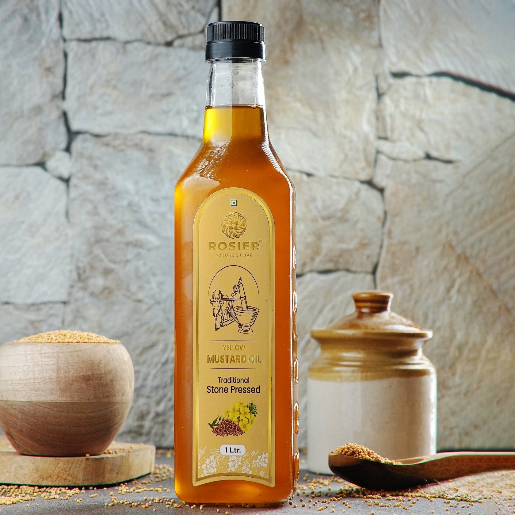 Stone Pressed Yellow Mustard Oil – Rosier Foods
